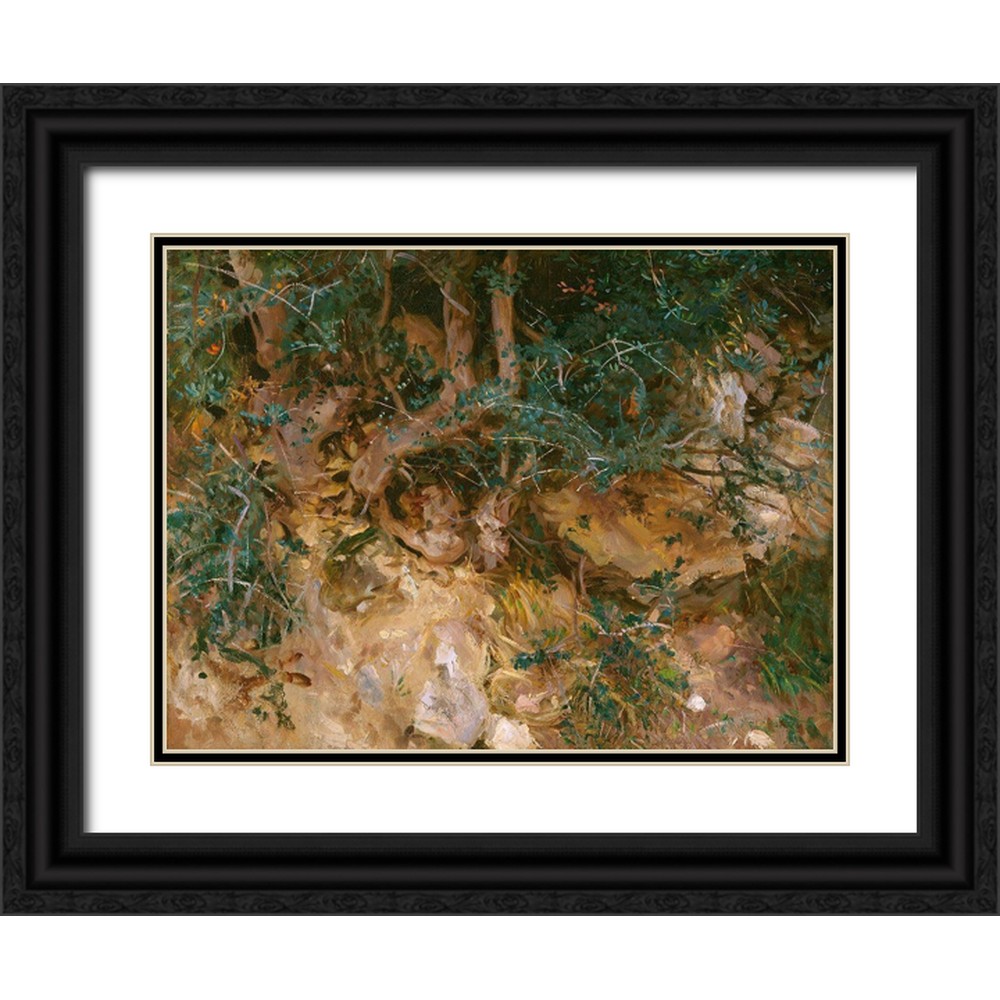 Sargent, John Singer 14x12 Black Ornate Wood Framed with Double Matting ...