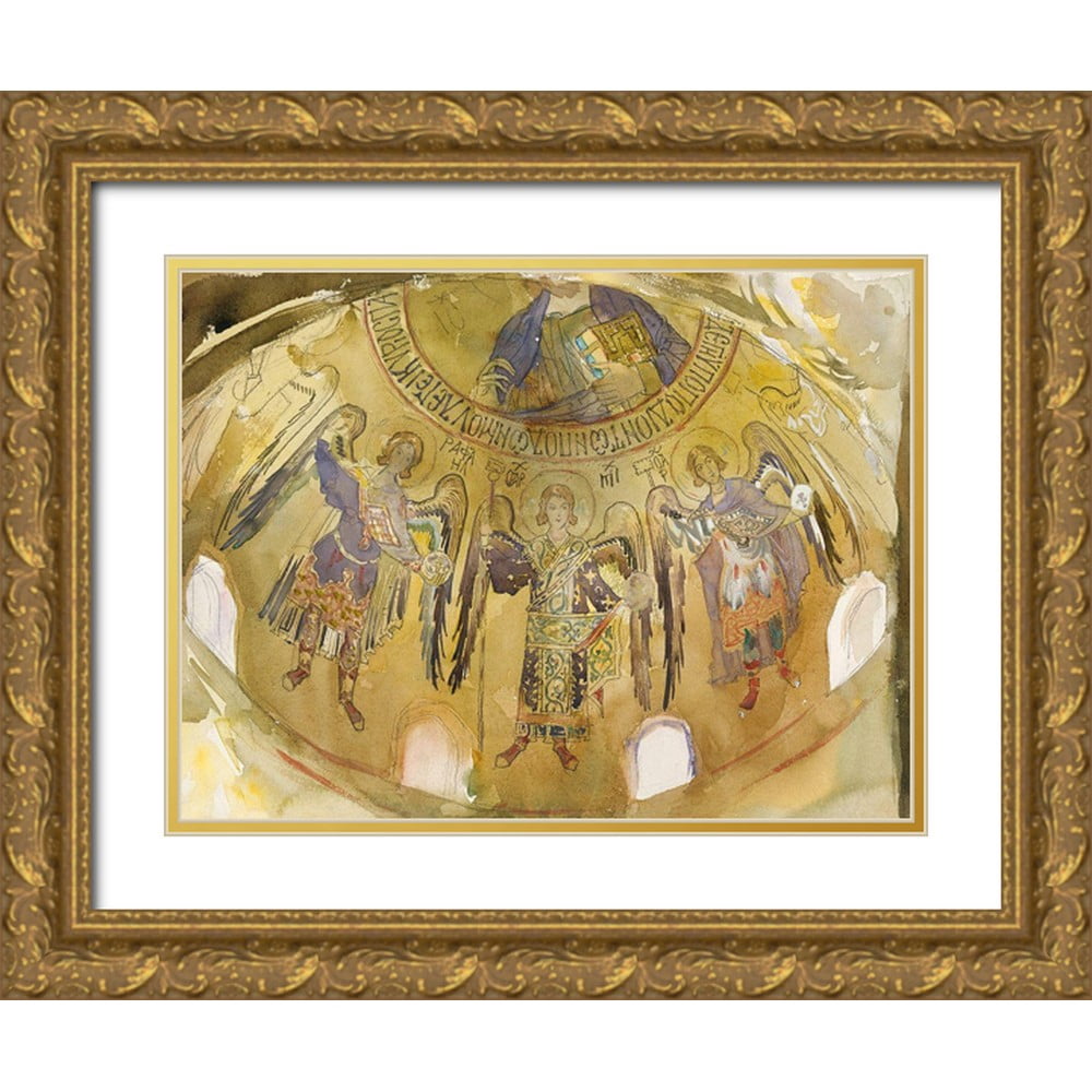 Sargent, John Singer 14x12 Gold Ornate Wood Framed with Double Matting ...