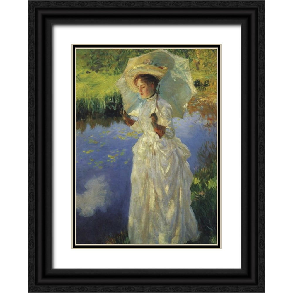 Sargent, John Singer 14x18 Black Ornate Wood Framed with Double Matting ...