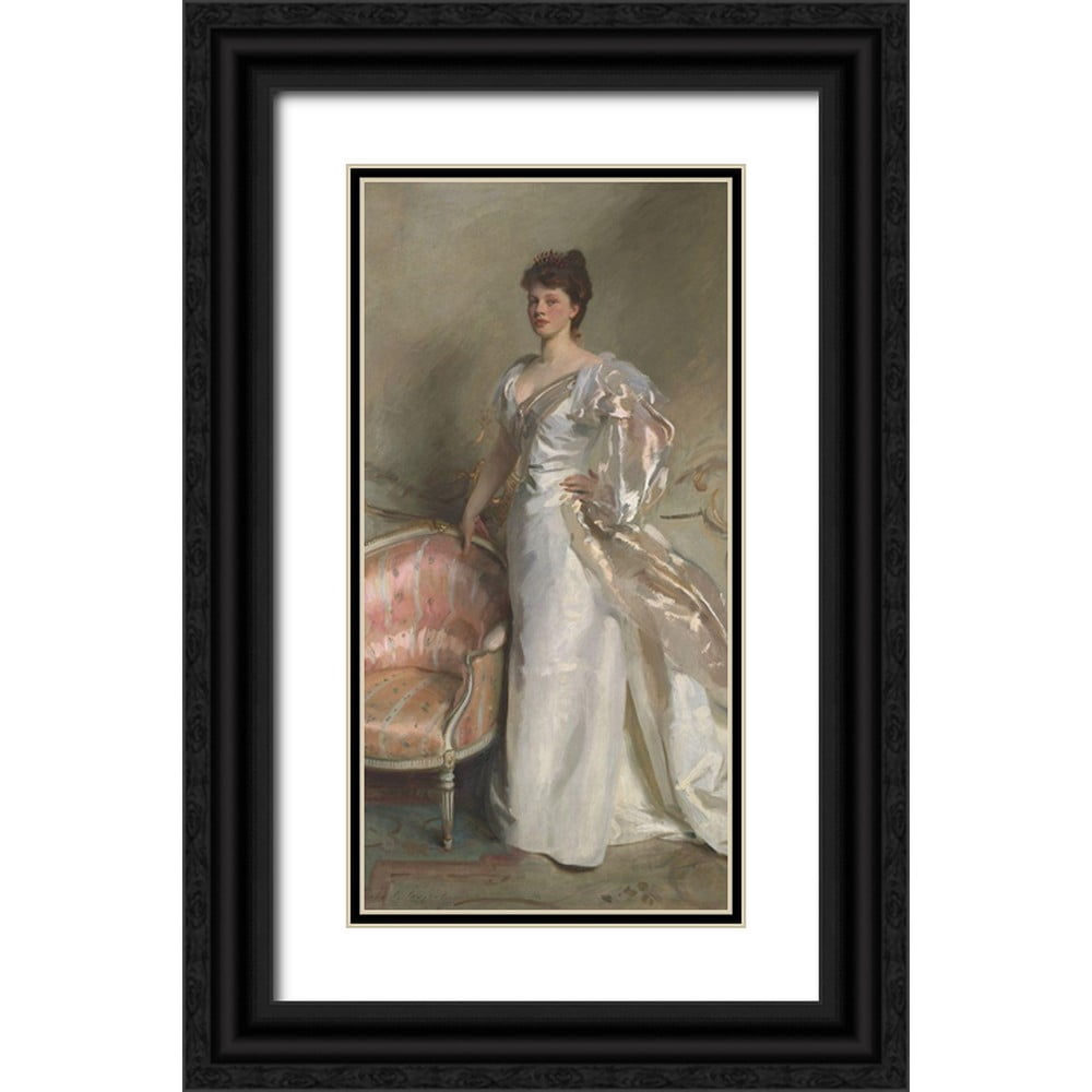 Sargent, John Singer 14x24 Black Ornate Wood Framed with Double Matting ...