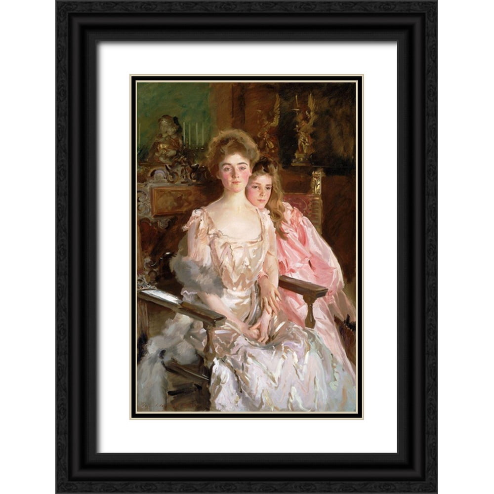 Sargent, John Singer 17x24 Black Ornate Wood Framed with Double Matting ...