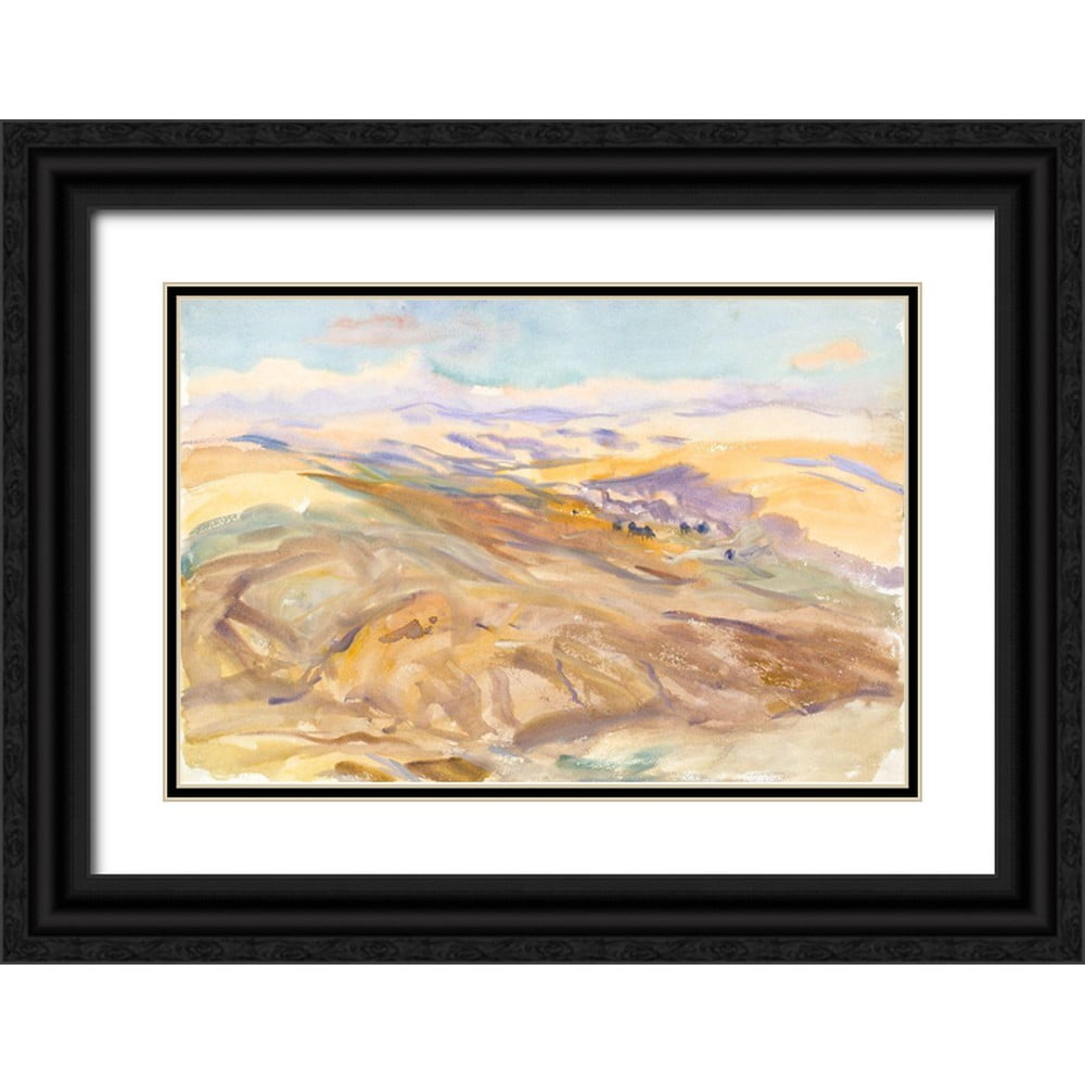 Sargent, John Singer 18x13 Black Ornate Wood Framed with Double Matting ...