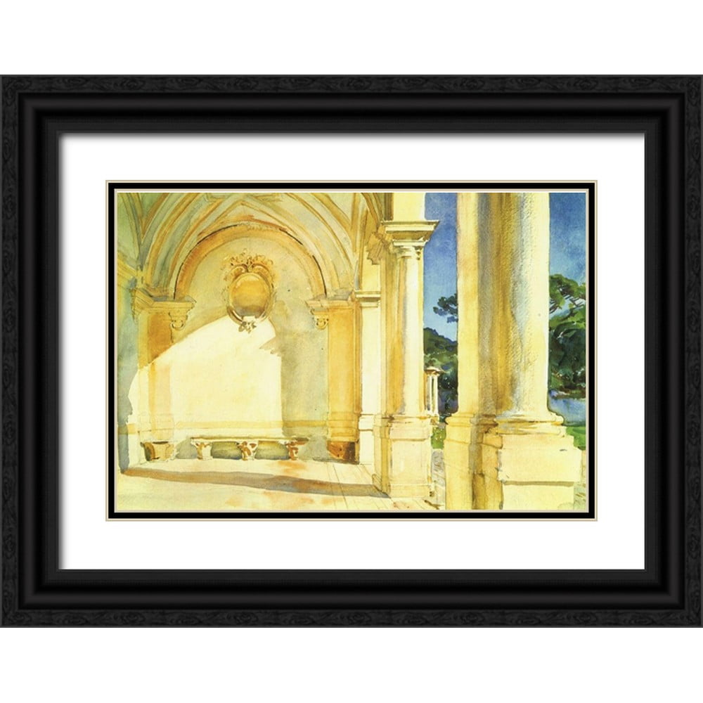 Sargent, John Singer 18x14 Black Ornate Wood Framed with Double Matting ...