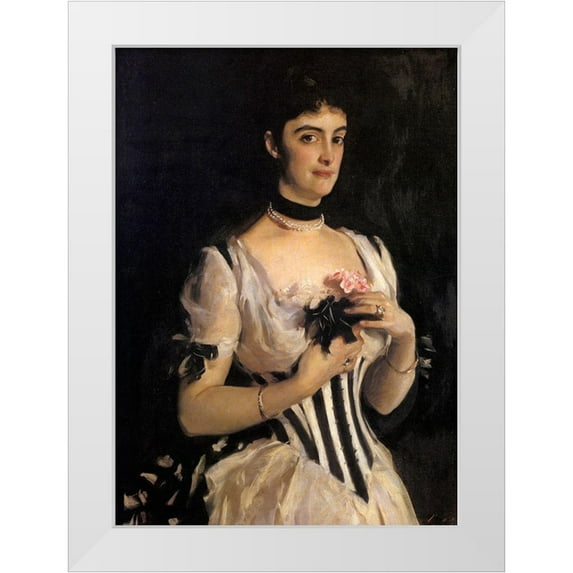 Sargent, John Singer 18x24 White Modern Wood Framed Museum Art Print Titled - Mrs William Phipps ...