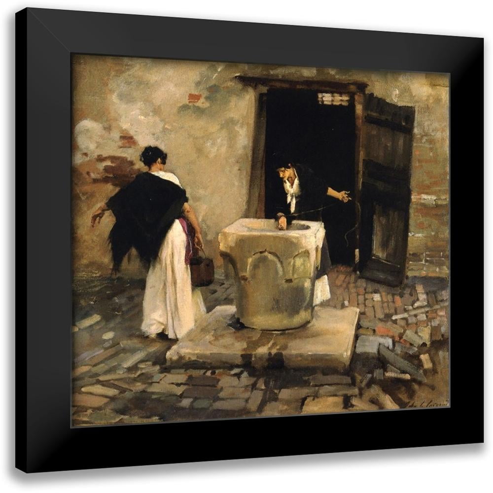 Sargent, John Singer 22x20 Black Modern Framed Museum Art Print Titled - Venetian Water Carriers ...