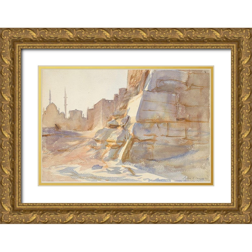 Sargent, John Singer 24x17 Gold Ornate Wood Framed with Double Matting ...