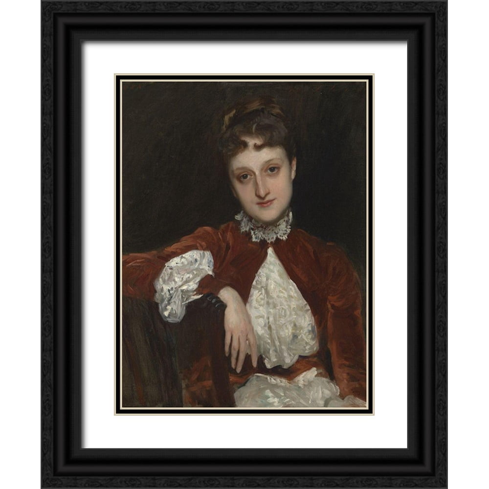 Sargent, John Singer 25x32 Black Ornate Wood Framed with Double Matting ...