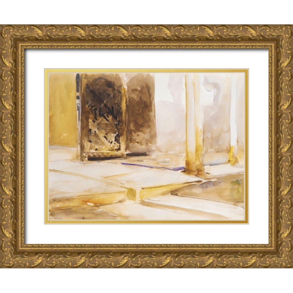 Sargent, John Singer 32x25 Gold Ornate Wood Framed with Double Matting Museum Art Print Titled ...