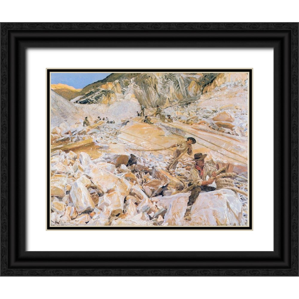 Sargent, John Singer 32x26 Black Ornate Wood Framed with Double Matting ...