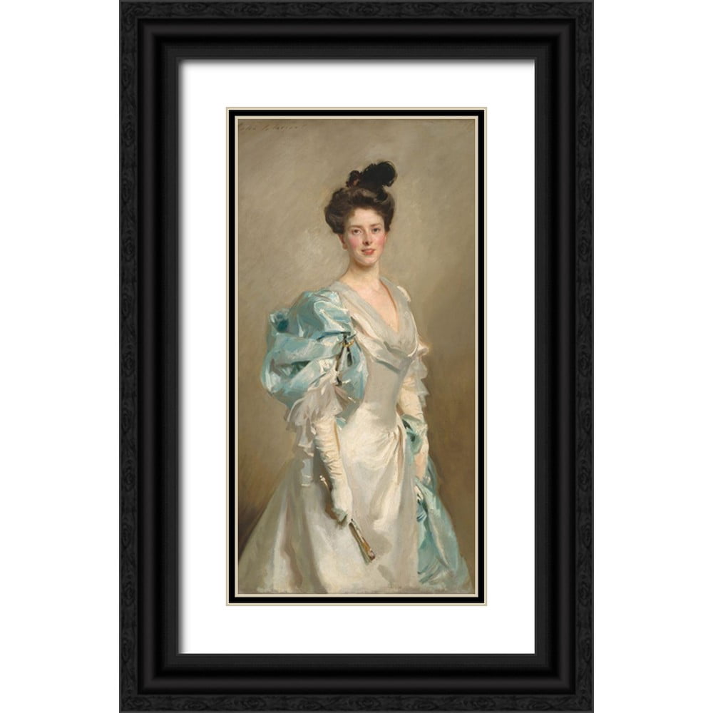 Sargent, John Singer 9x14 Black Ornate Wood Framed with Double Matting ...