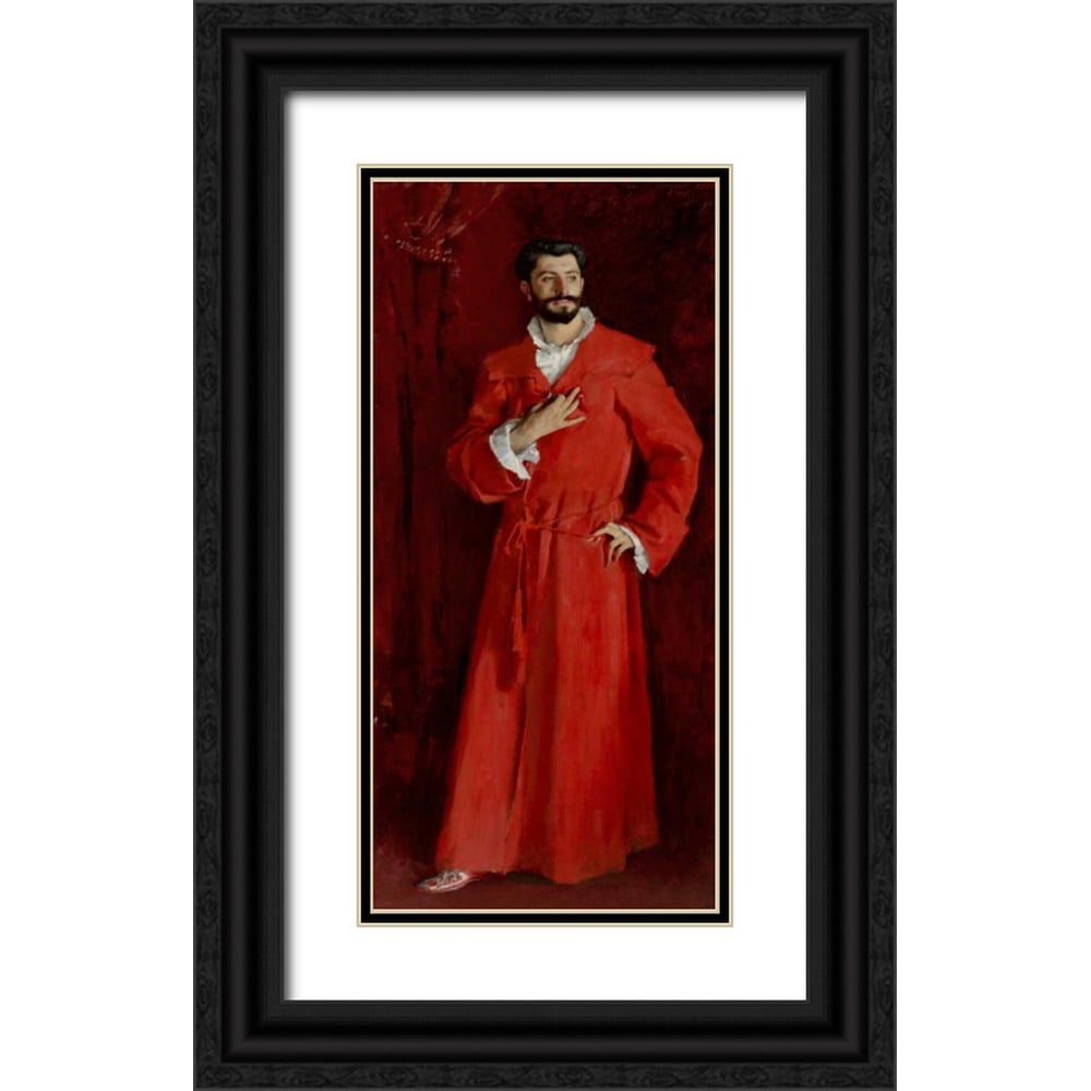 Sargent, John Singer 9x14 Black Ornate Wood Framed with Double Matting ...