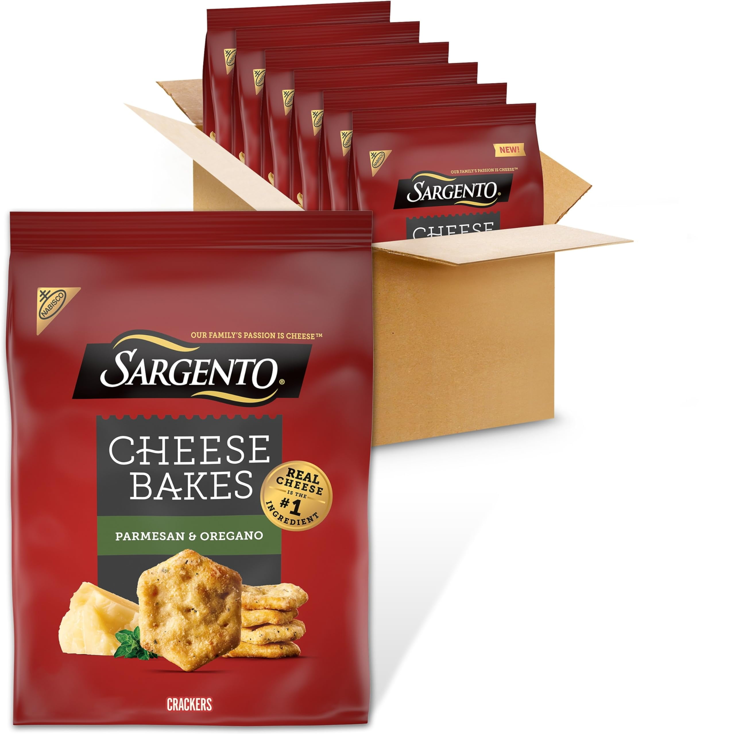 Sargento® Cheese Bakes Parmesan IRF13 and Oregano Crackers, Cheese ...
