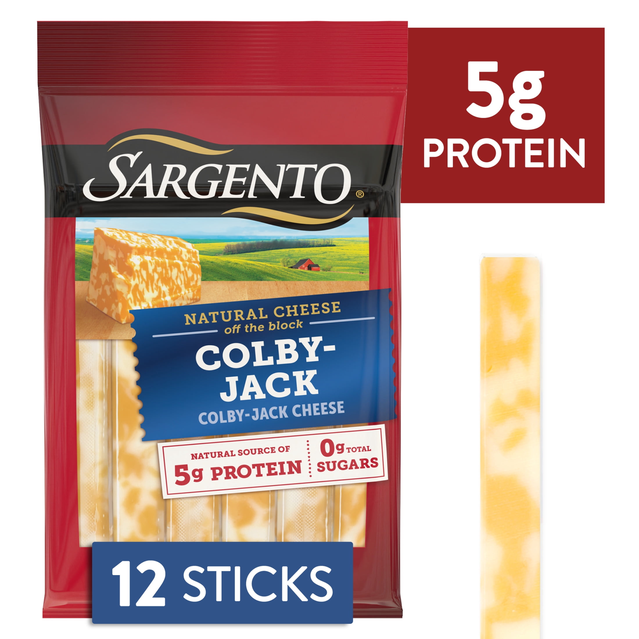 Sargento® Colby-Jack Natural Cheese Snack Sticks, 12-Count - Walmart.com