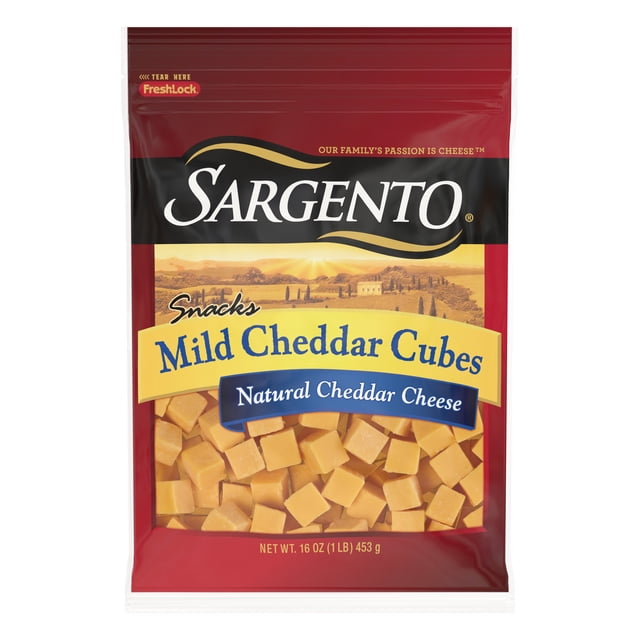 Sargento® Mild Natural Cheddar Cheese Cubes, 16 oz. - Walmart.com