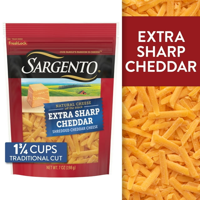 Sargento Extra Sharp Cheddar | Cheeses for home services - Walmart ...