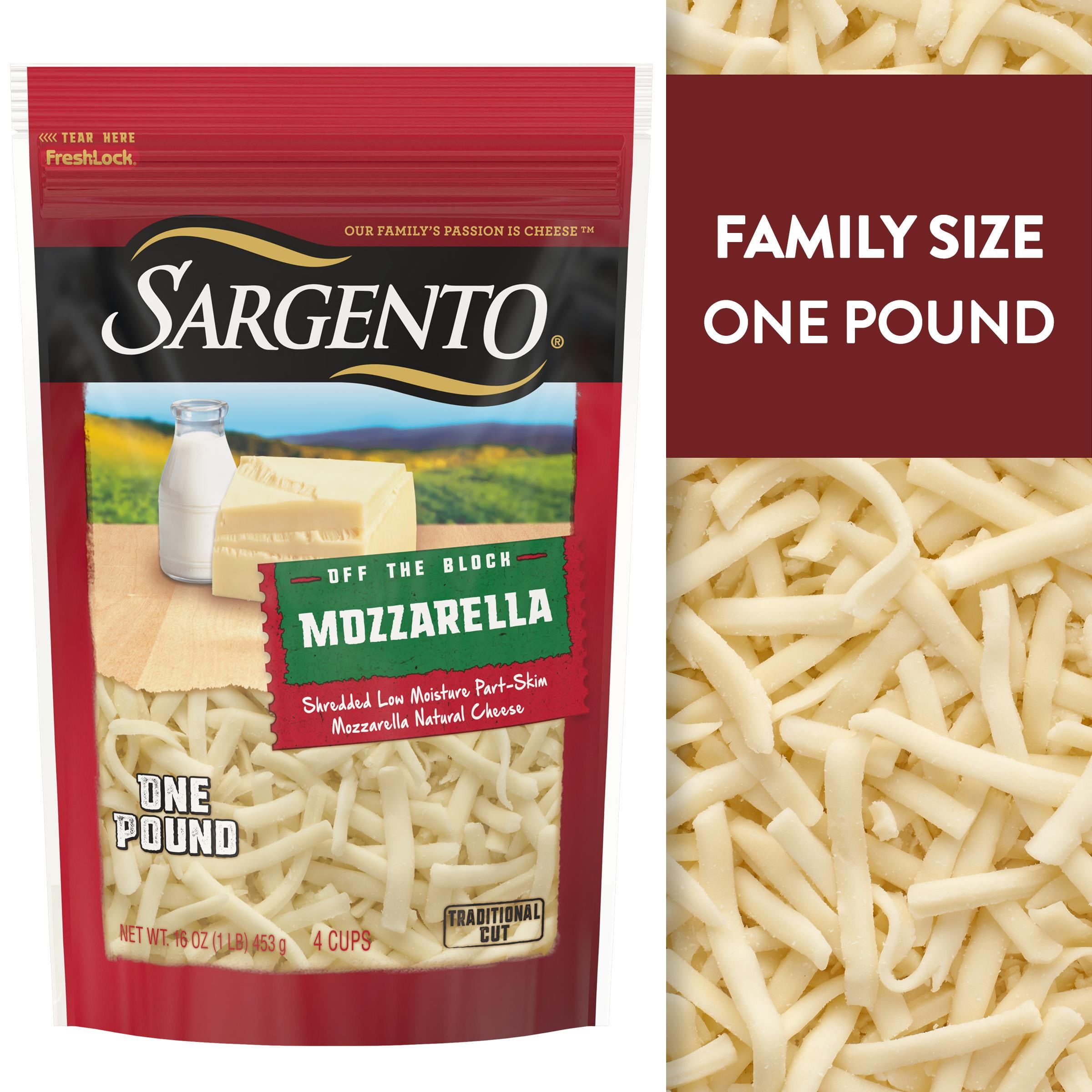 Sargento® Shredded Mozzarella Natural Cheese, Traditional Cut, 16 oz ...