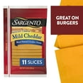 Sargento® Sliced Mild Natural Cheddar Cheese, 11 slices - Walmart.com