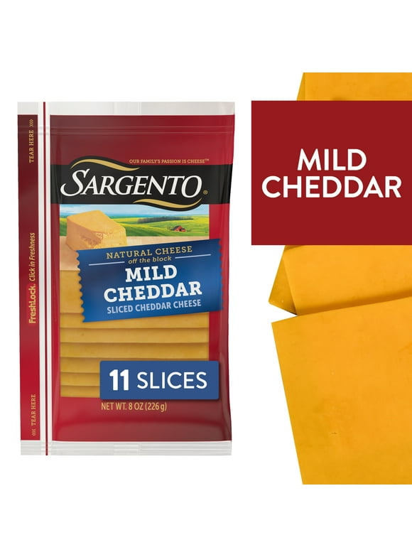 Sliced Cheddar Cheese in Cheese - Walmart.com
