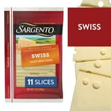 Sargento® Sliced Swiss Natural Cheese, 11 slices - Walmart.com