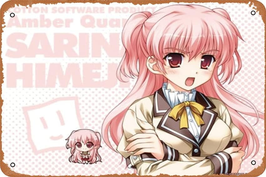 Sarina Himeji Anime 12 x 8 inch Comic Retro Metal Logo Fun Comic Book ...