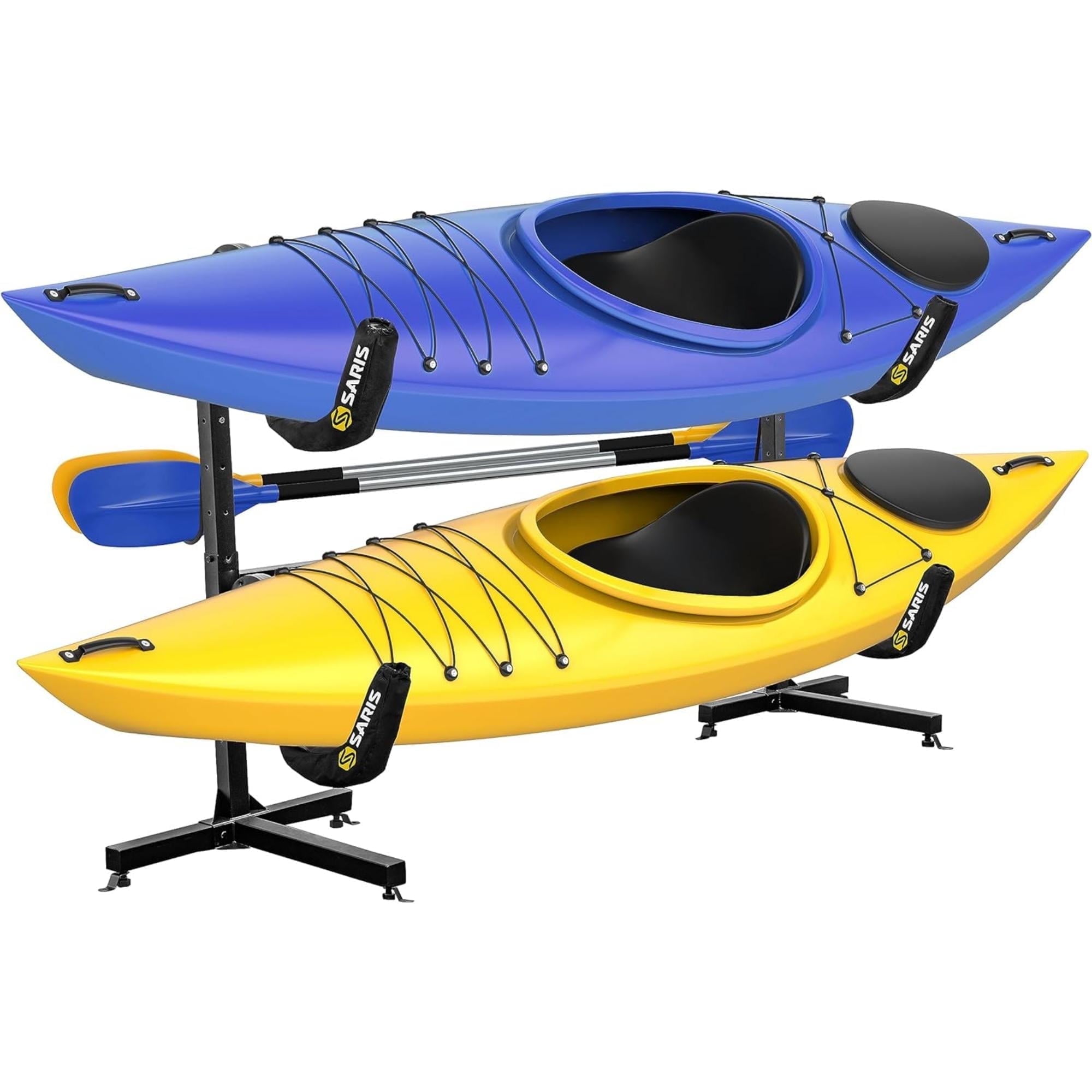 Saris Kayak Storage Rack, Freestanding Kayak Rack for Two-Kayak, SUP ...