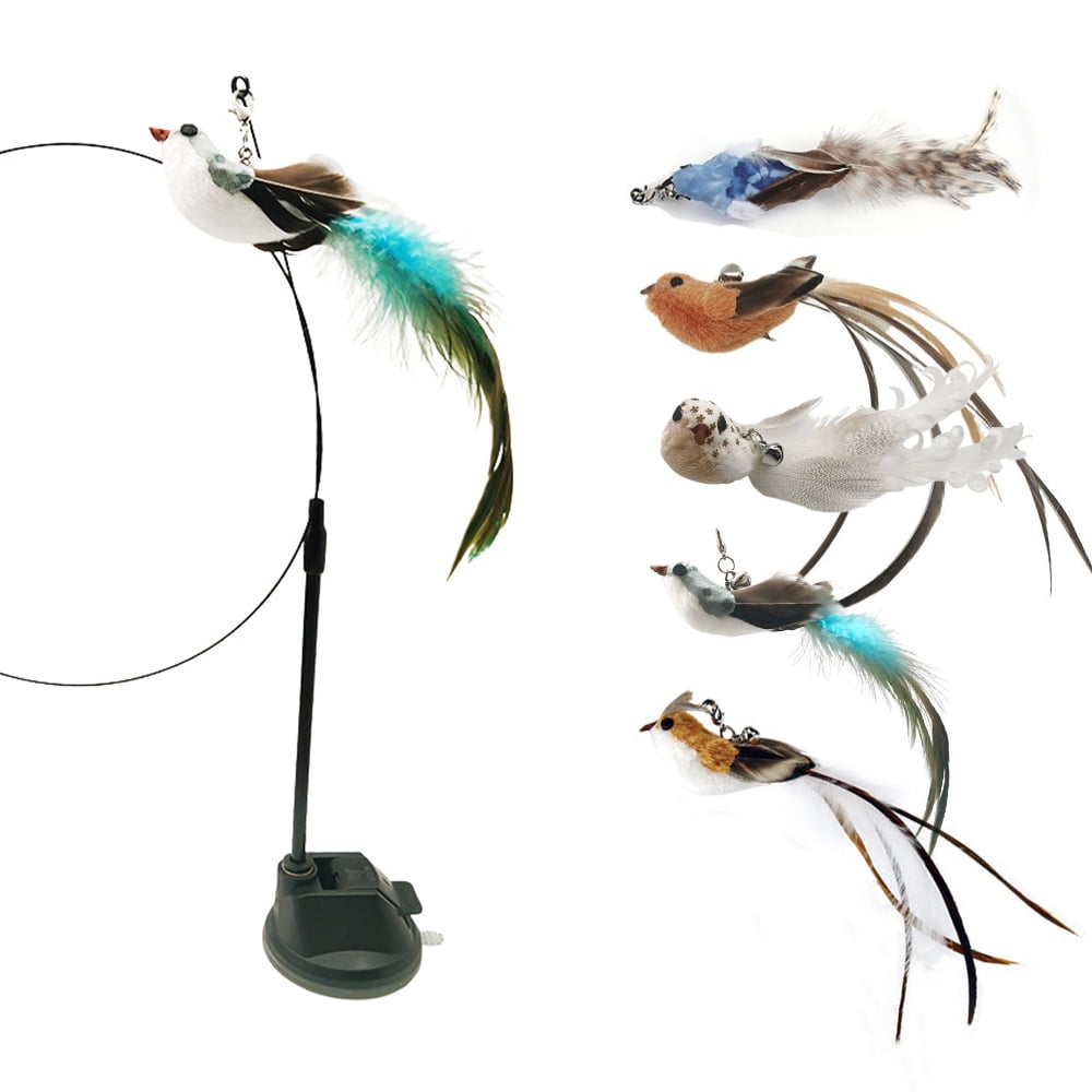 Sariz Interactive Cat Toy Set with Bird Simulation, Realistic ...