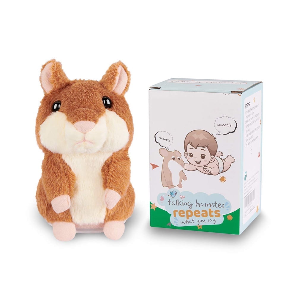 Sariz Interactive Electronic Talking Hamster Plush Toy - Repeats Speech ...