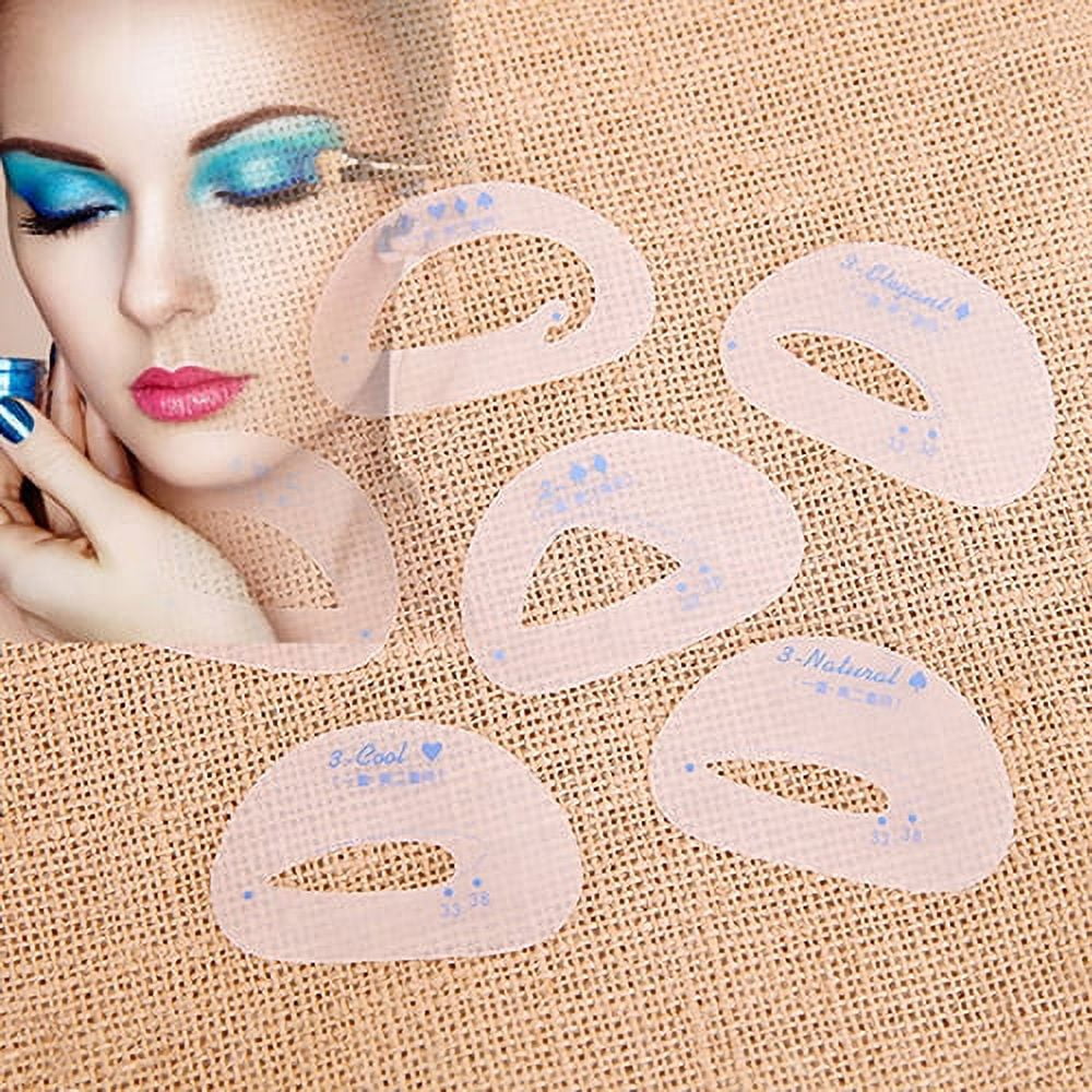 Sarkoyar 6Pcs Smoky Eyeshadow Model Stencil Applicators Guide Template ...