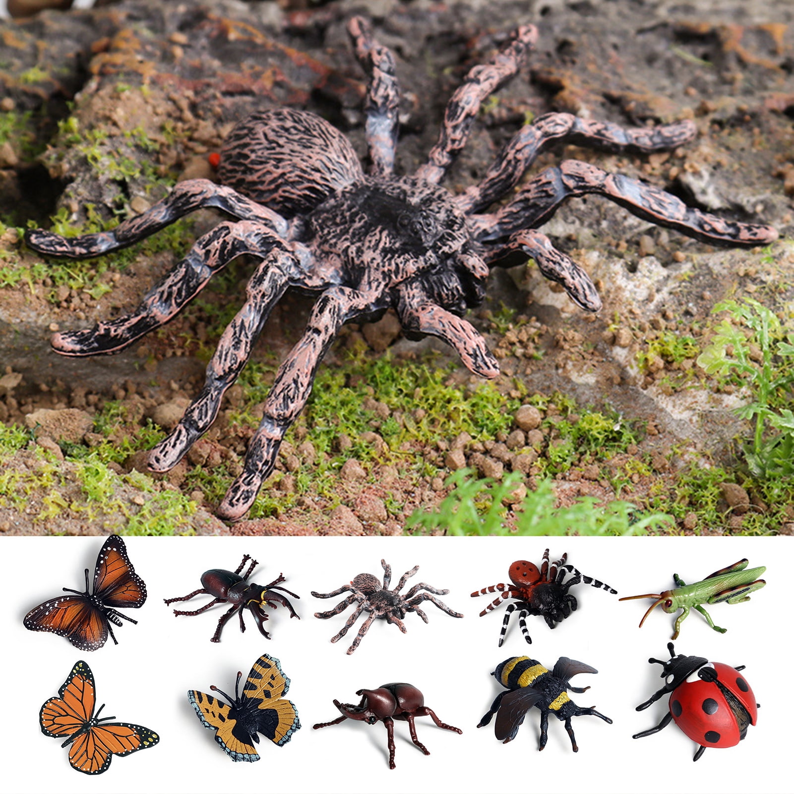 Sarkoyar Halloween Spider Model Ornament Simulation Spider Plastic ...