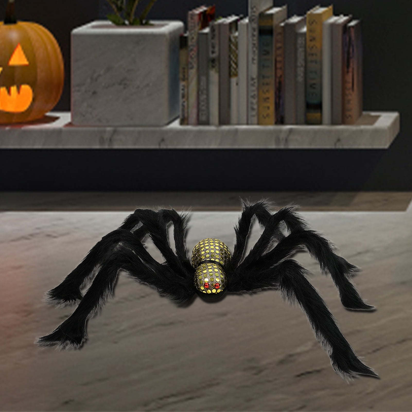 Sarkoyar Long Legs Plush Spider Glitter Iron Wire Tricky Props Festival ...