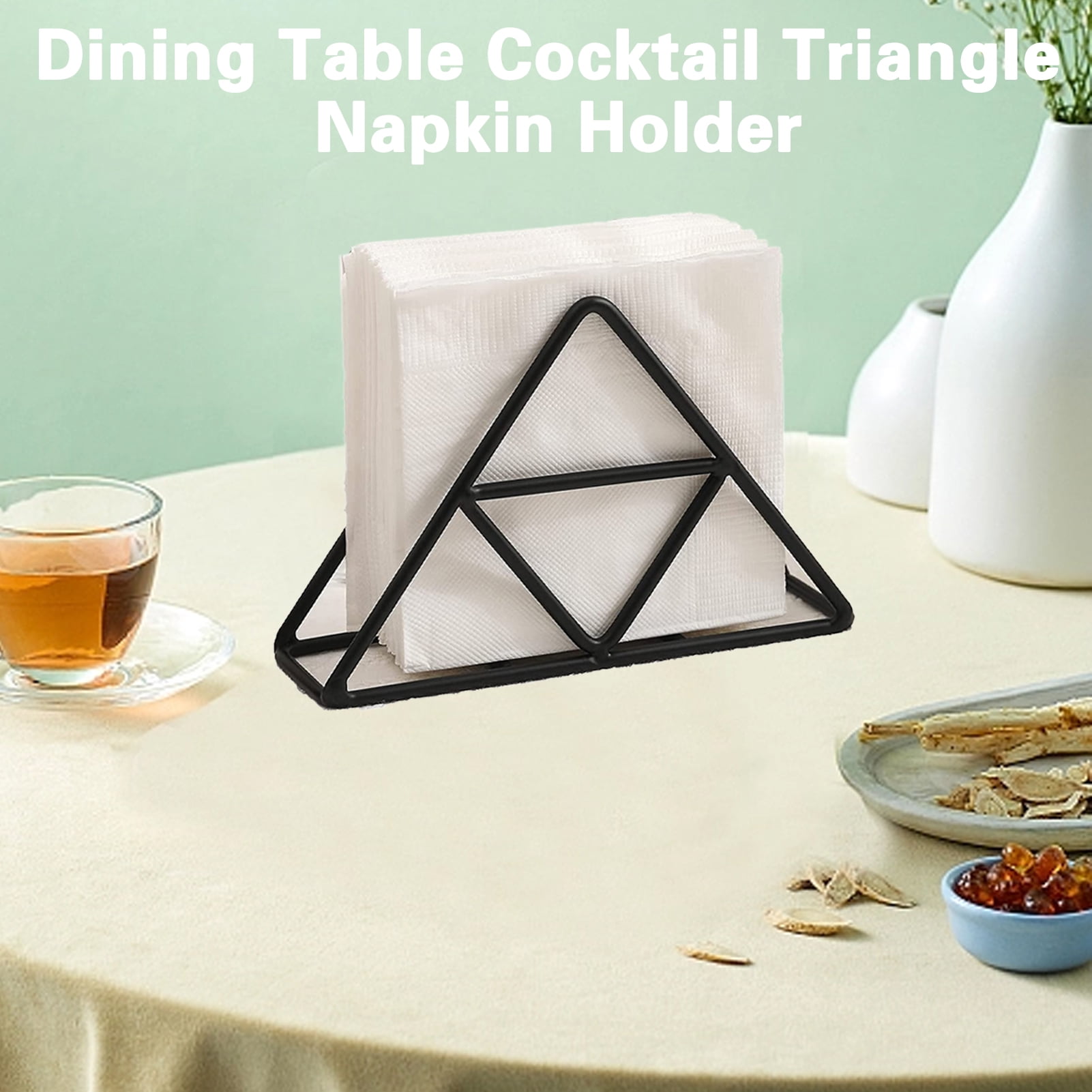 Sarkoyar Metal Napkin Holder Geometric Design Non-slip Stable Base ...