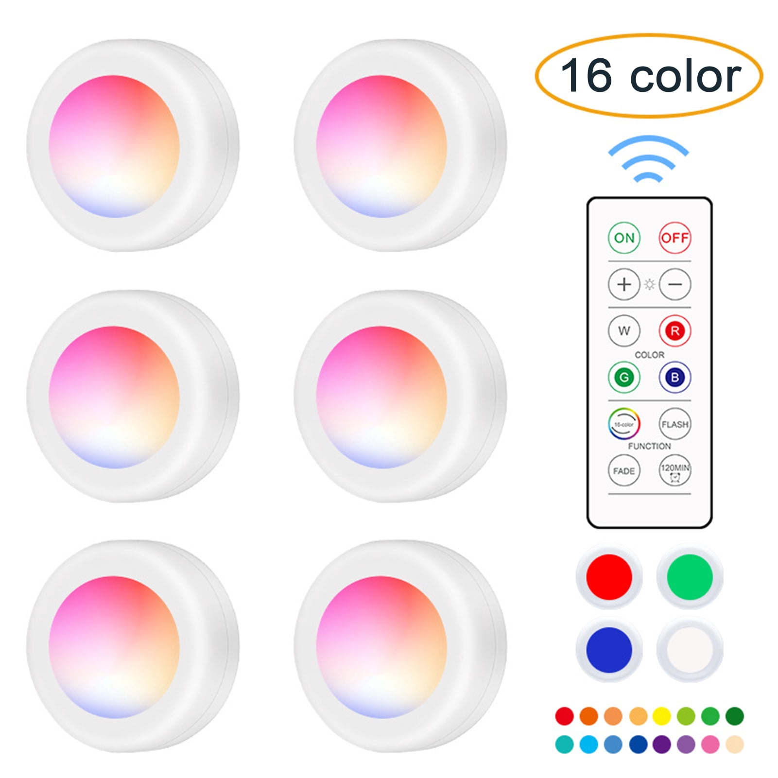 Sarkoyar Night Light,16 RGB Colors Lighting Touch Sensor LED Light ...