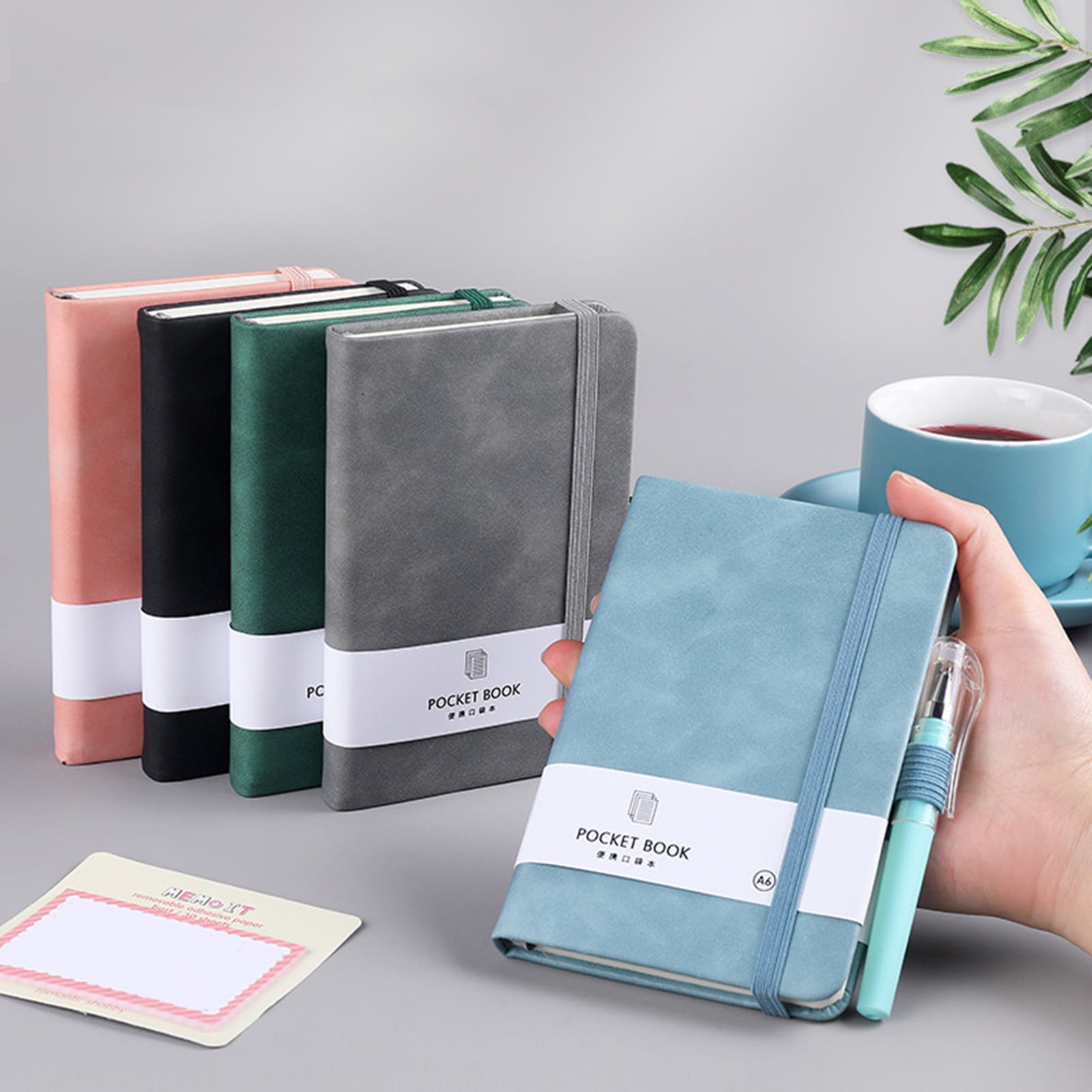 Sarkoyar Notebook Stylish Portable Diary Notebook with Elastic Strap ...