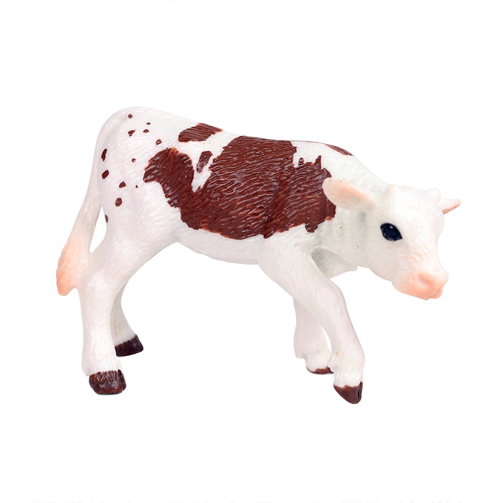 Sarkoyar Realistic Cow Cattle Figurine Model Crafts Ornaments ...