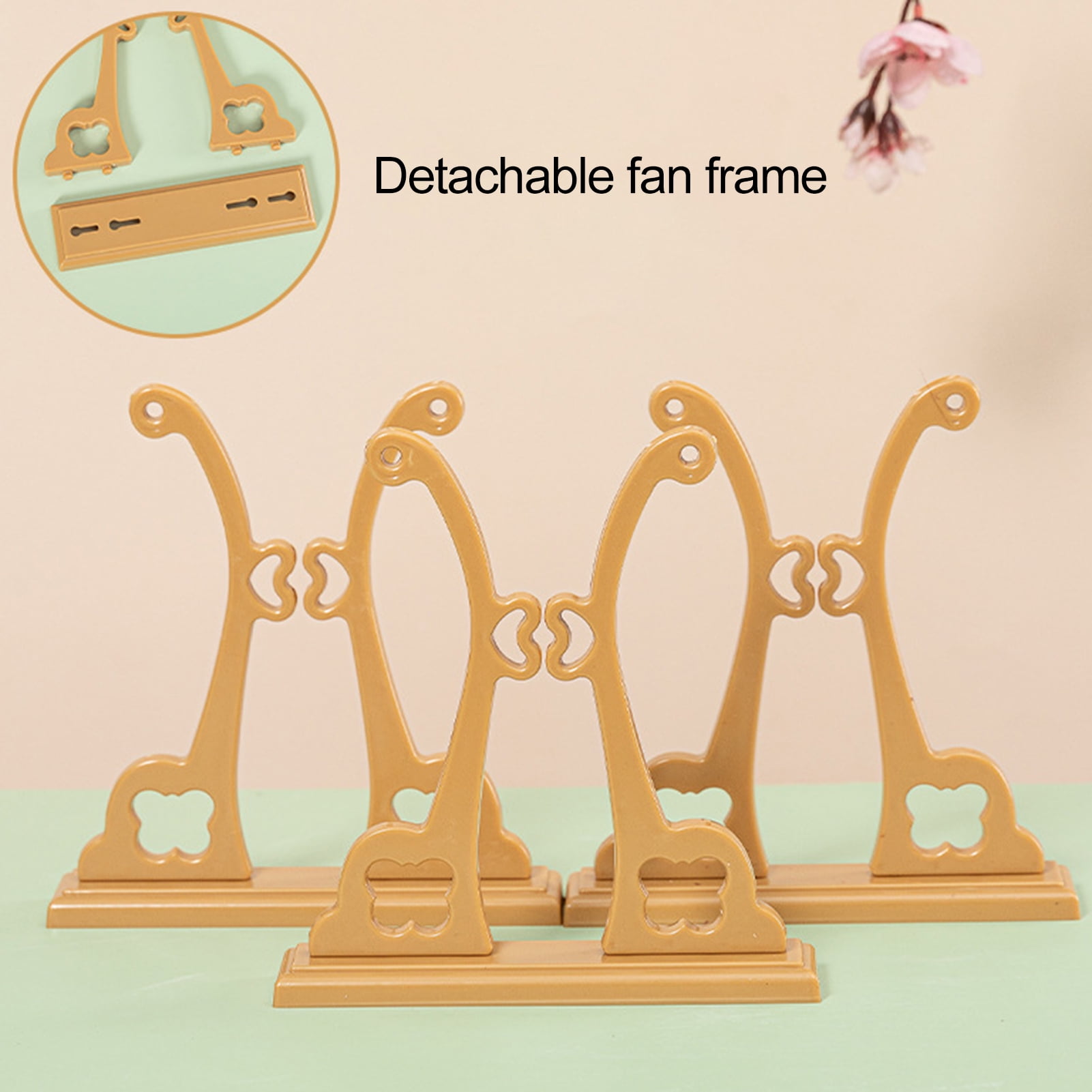 Sarkoyar Round Fan Rack Chinese Style Hollow Detachable Heavy Duty ...