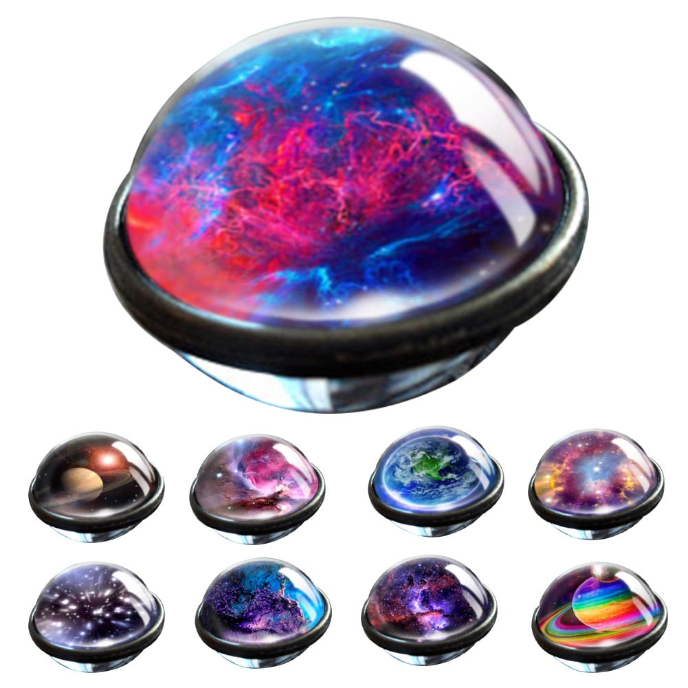 Sarkoyar Stylish Glass Ball Galaxy Universe Starry Sky Planet Pendant ...