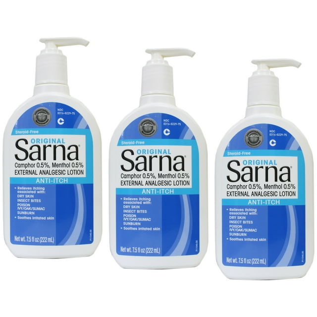 Sarna Anti-Itch Lotion, Relief for Itchy Skin, Rash, Poison Ivy ...