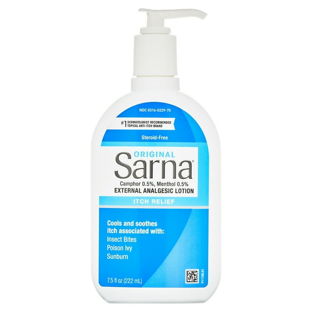 Sarna Original Steroid-Free Anti-Itch Cooling and Soothing Lotion, 7.5 ...
