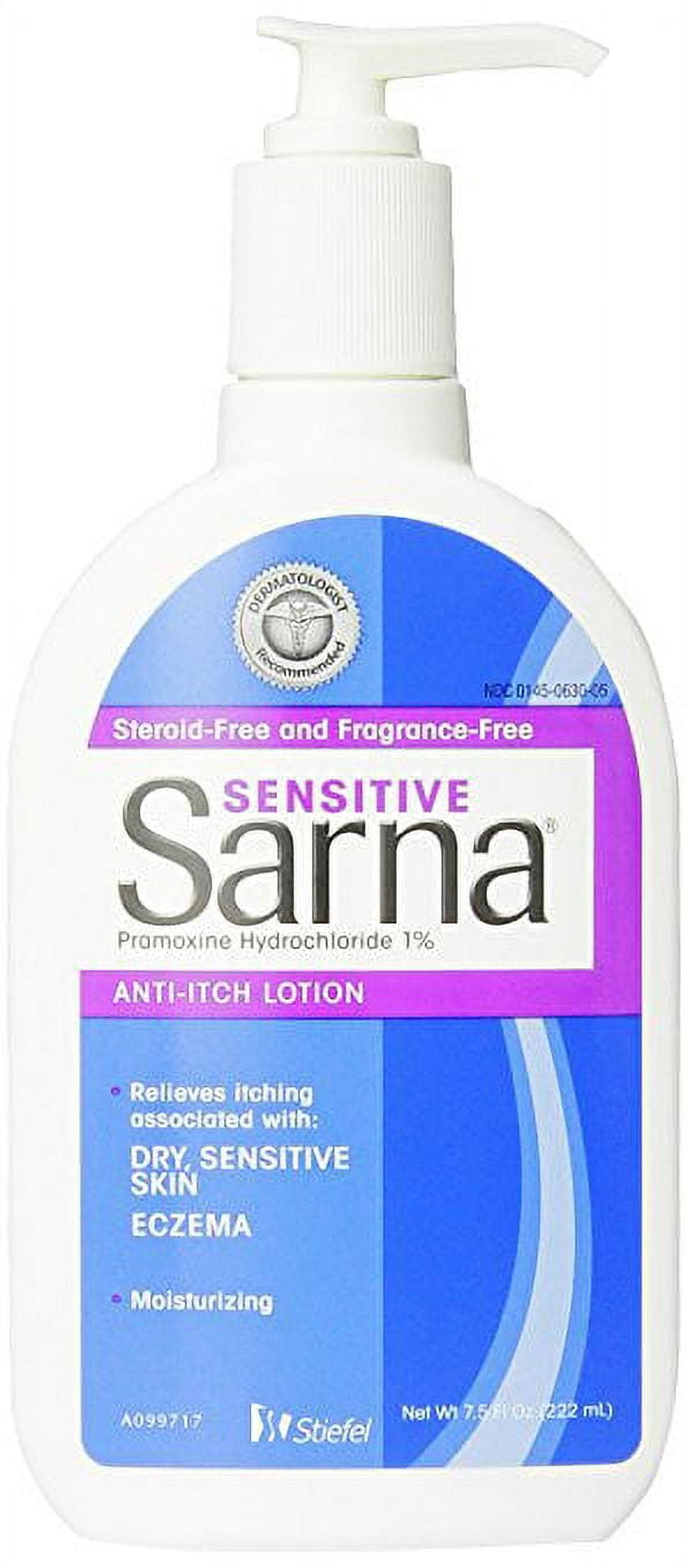 Sarna Sensitive Anti-Itch Lotion, 7.5-Ounce (222 mL) Bottle - Walmart.com
