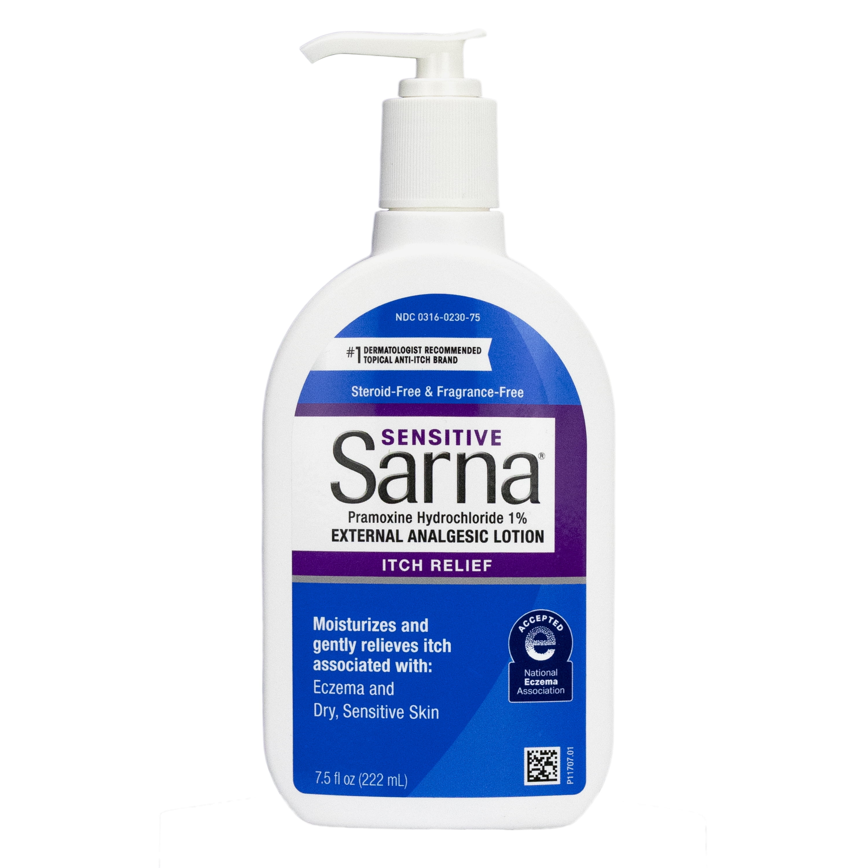 Sarna Sensitive Anti-Itch Lotion, 7.5 oz HSA/FSA Eligible - Walmart.com
