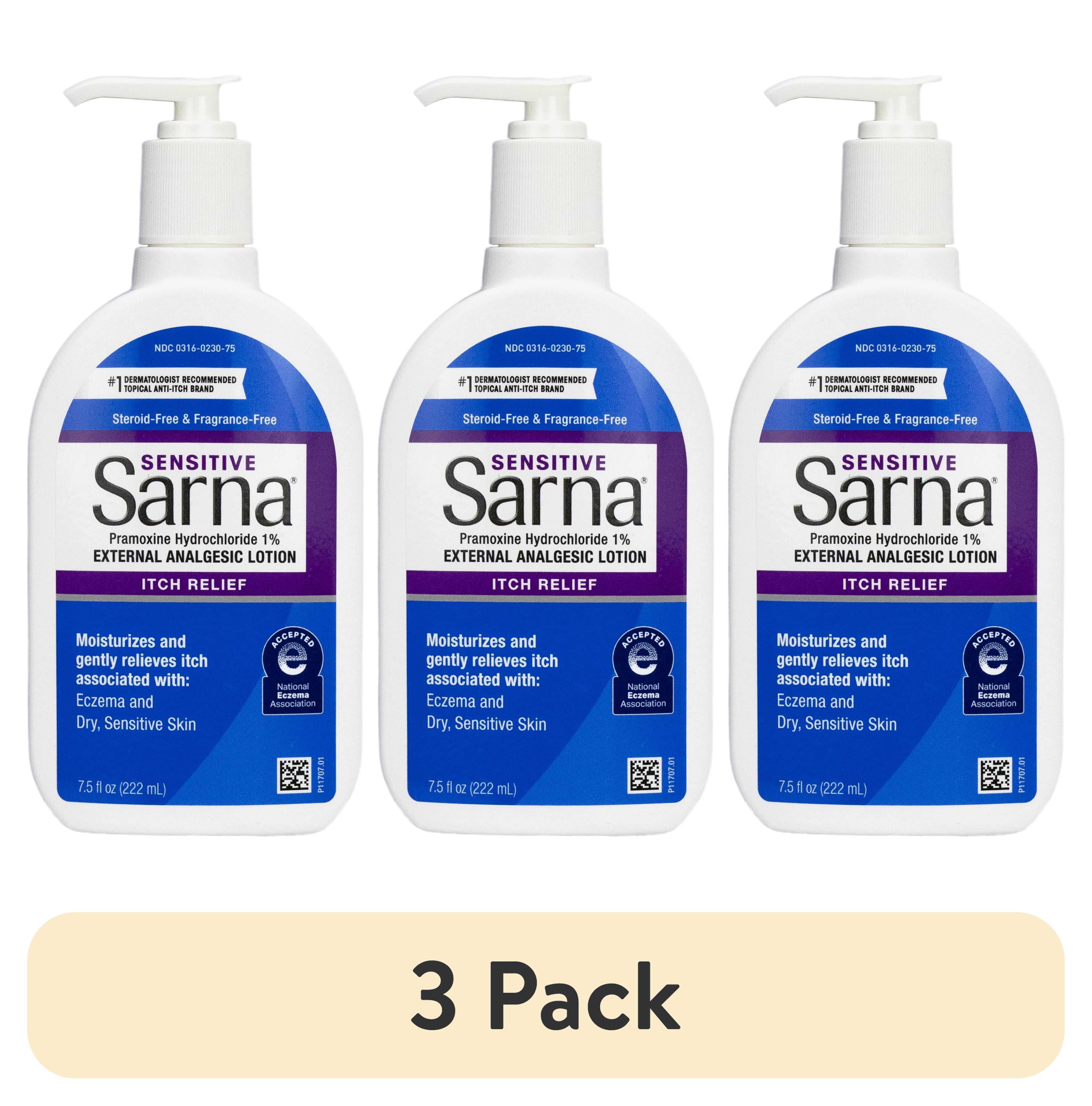 (3 pack) Sarna Sensitive Anti-Itch Lotion, 7.5 oz - Walmart.com