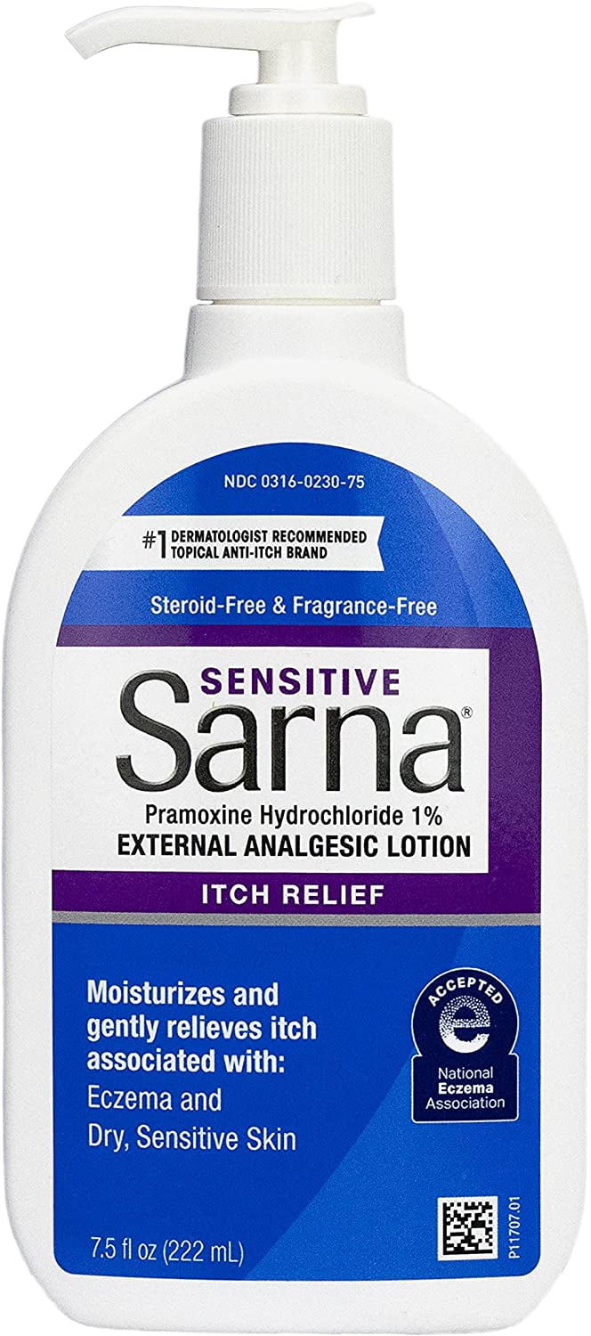 Sarna Sensitive Maximum Strength Anti Itch Lotion for Dry Irritated ...