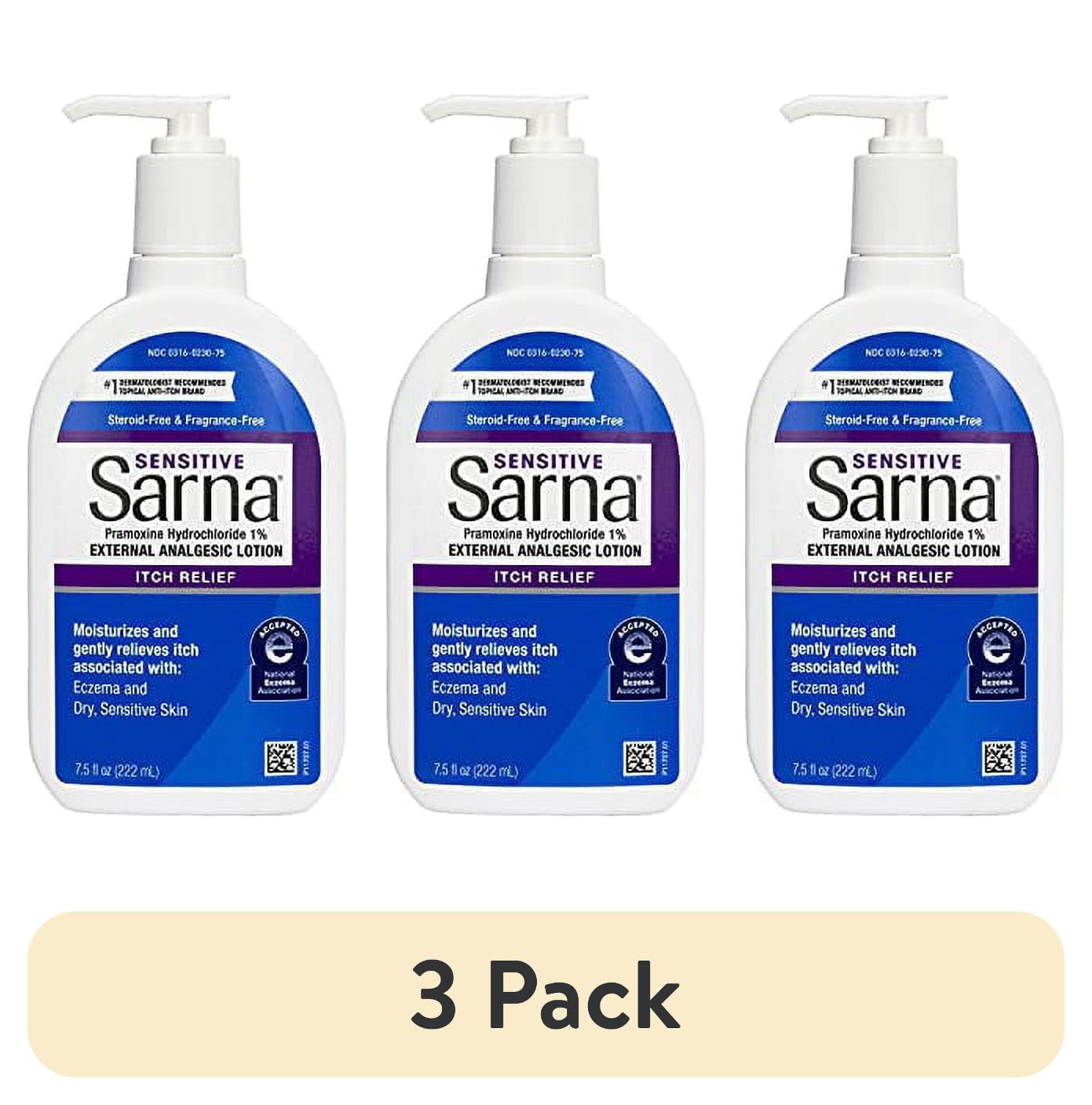 (3 pack) Sarna Sensitive Steroid-Free Anti-Itch Lotion for Dry ...