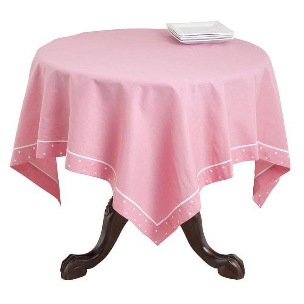 Saro Lifestyle 7551.RS54S 54 in. Velveteen Square Swiss Dot Border ...