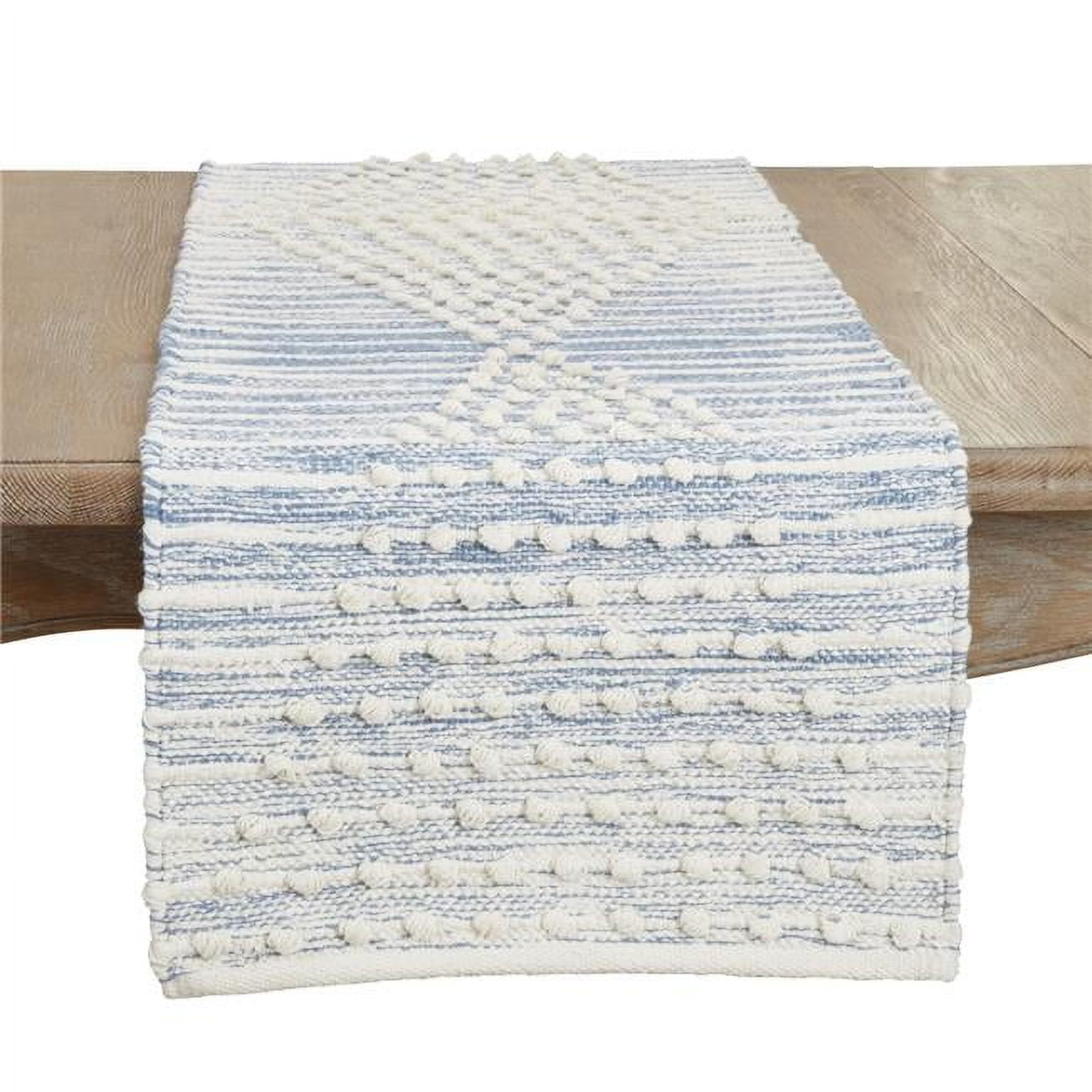 Saro Lifestyle Artisan Woven Stripe Diamond Table Runner - Walmart.com