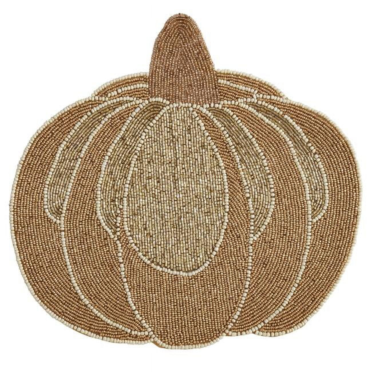 Saro Lifestyle Beaded Pumpkin Placemat (Set of 4) - Walmart.com