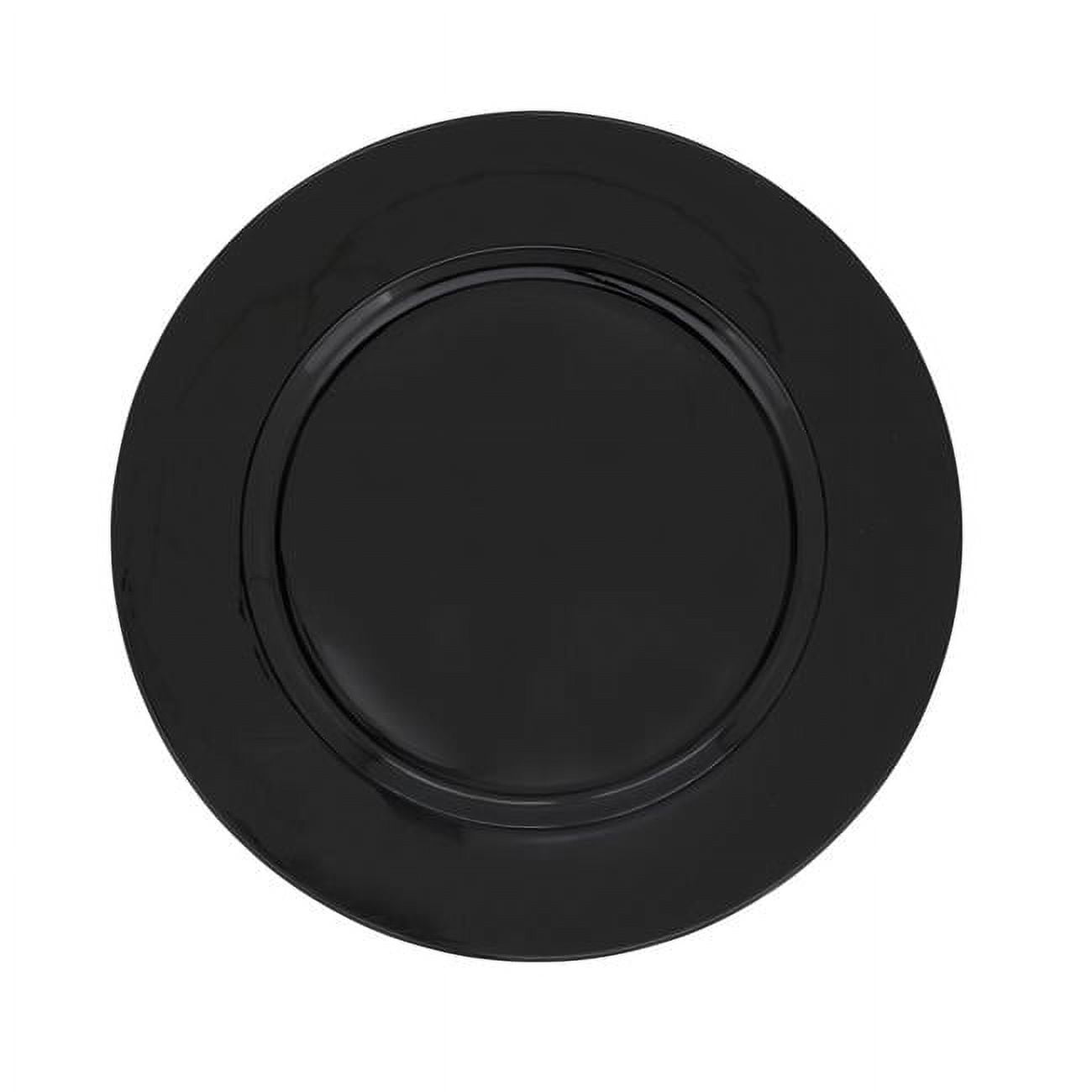 Saro Lifestyle CH001.BK13R 13 in. Classic Design Round Charger Plates ...