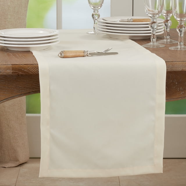 Saro Lifestyle Casual Design Everyday Table Runner - Walmart Business ...