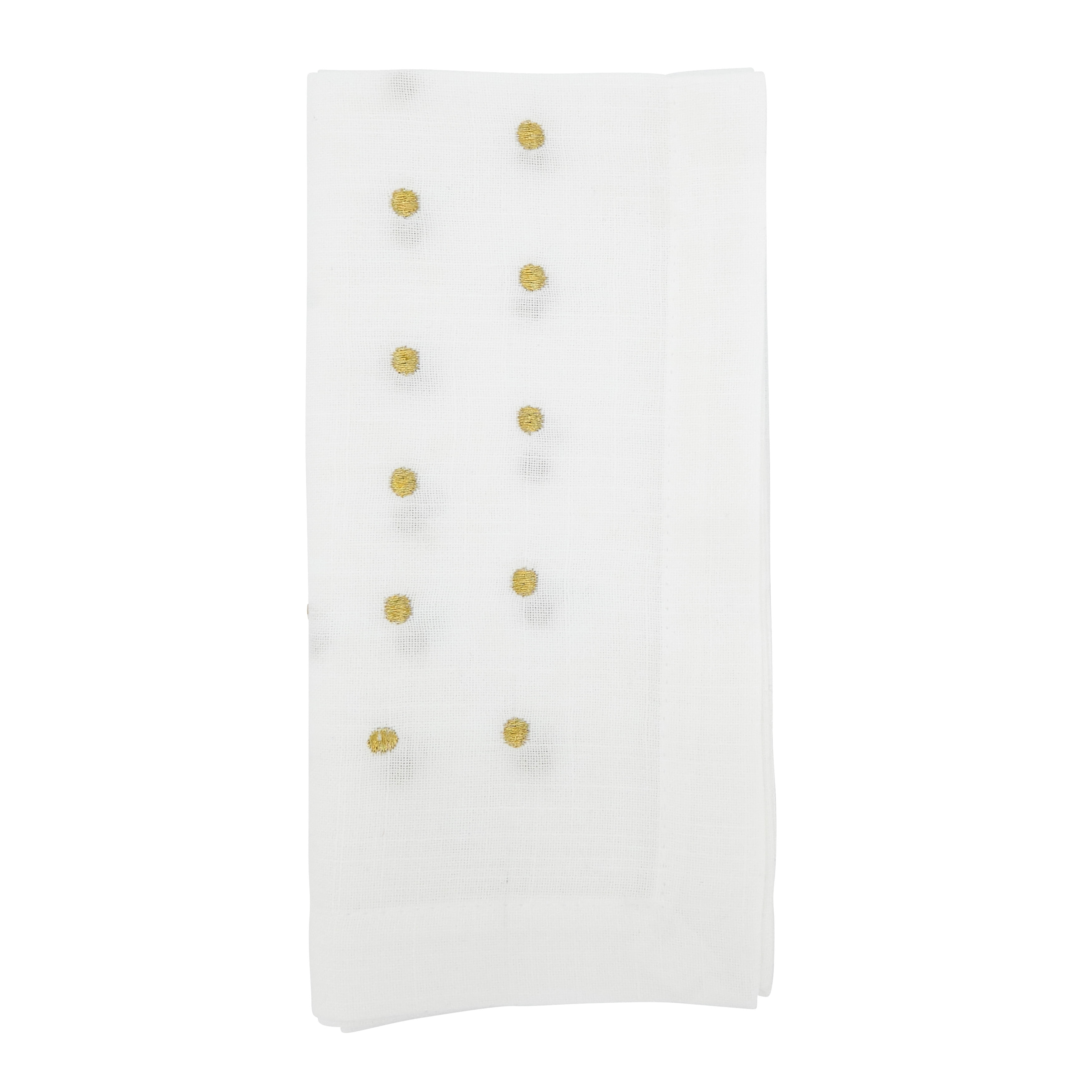 Saro Lifestyle Charming Polka Dot Table Napkin with Classic Design (Set ...