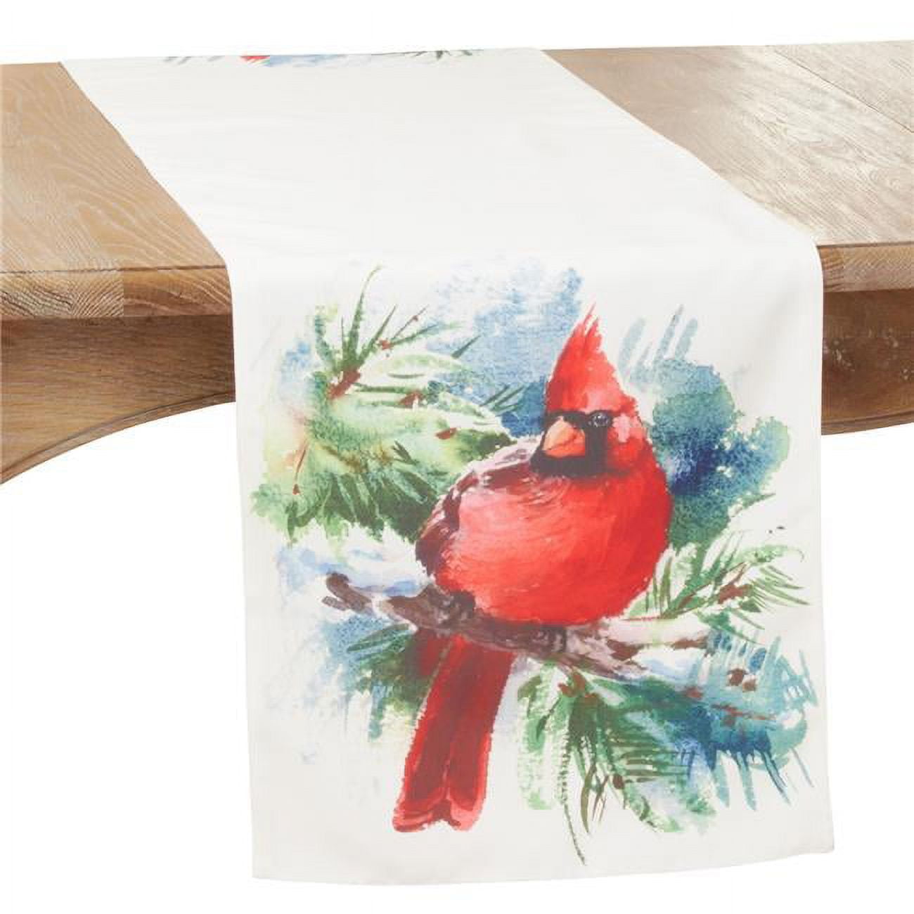 Saro Lifestyle Christmas Cardinal Table Runner - Walmart.com